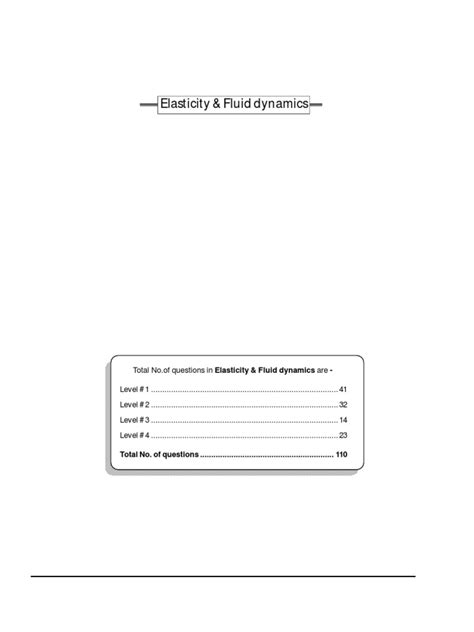 02 Elasticity Fluid Dynamics Complete Ex Module 2 Pdf