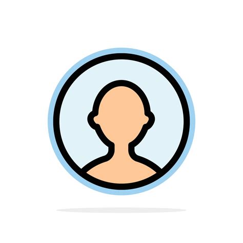 Avatar User Profile Abstract Circle Background Flat Color Icon 13296233 Vector Art At Vecteezy
