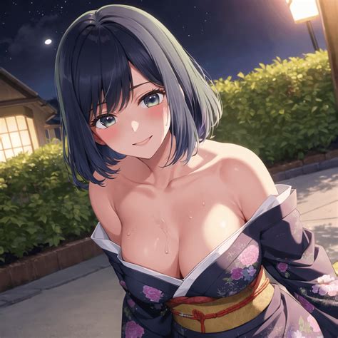 Akane In A Kimono Rakanekurokawansfw
