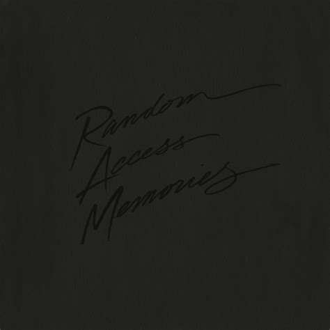 Daft Punk Random Access Memories Vinyl Album