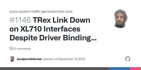 Trex Link Down On Xl710 Interfaces Despite Driver Binding And Arp
