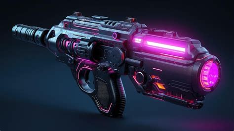 Premium Ai Image Cyberpunk Gun