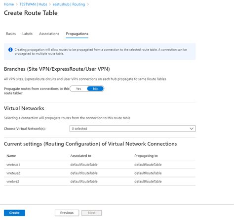 仮想ハブのルーティングを構成する方法 azure virtual wan microsoft learn