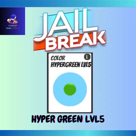 Hyper Green Lvl5 Jailbreak Jail Break Game Item Gameflip