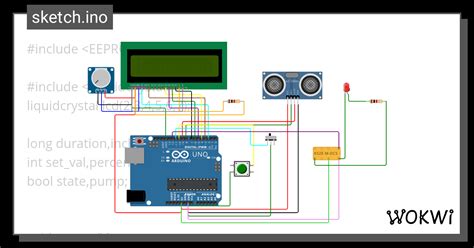 Automatic Water Controler Copy 3 Wokwi Esp32 Stm32 Arduino Simulator