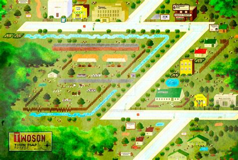 Earthbound Twoson Map By Toonmachine On Deviantart