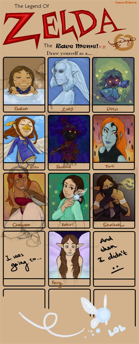 Zelda Race Meme By Wings33 On Deviantart