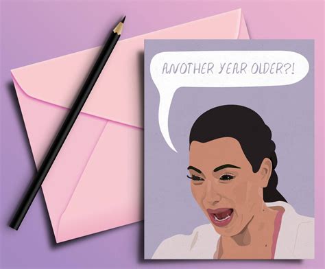Kimmy Funny Crying Face Birthday Card Greeting Best Friend Daughter Sister Mom Girlfriend