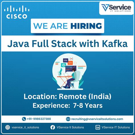 Vservice It Solutions On Linkedin Vserviceitsolutions Wearehiring