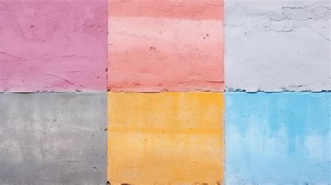 Vibrant Cement Concrete Texture Backdrop In Various Colors Background