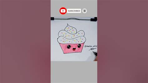 تعليم رسم كب كيك كيوت رسم سهل Drawing تعليمالرسم رسماطفال Art