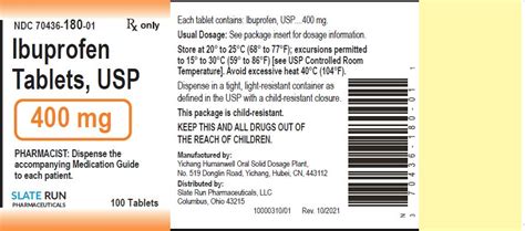 Ibuprofen Package Insert Prescribing Information