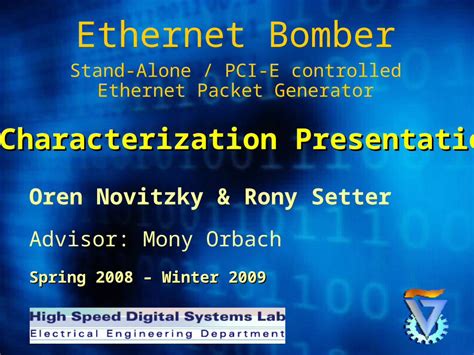 Ppt Ethernet Bomber Stand Alone Pci E Controlled Ethernet Packet