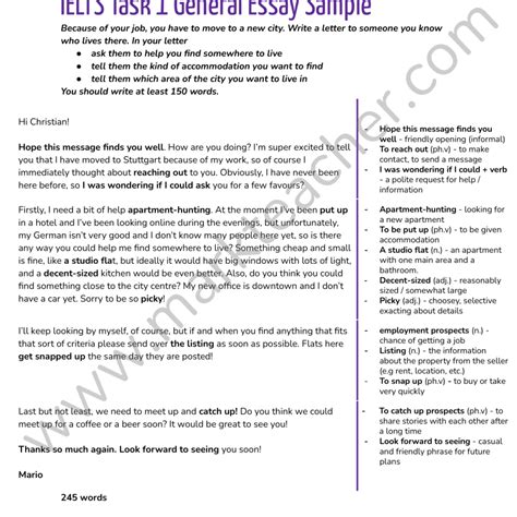 Ielts Writing Task 1 General High Band Sample Essays Ielts With