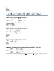 Understanding Piecewise and Step Functions for Cost Analysis | Course Hero