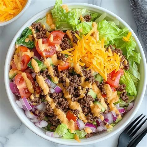 Cheeseburger Salad Recipe Fresh And Satisfying Twist