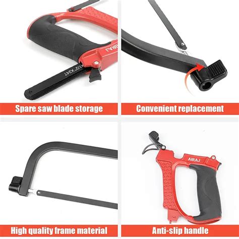High End Hacksaw Set Universal Metal Hacksaw With 3 Different Hacksaw