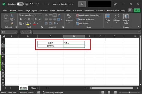 如何在excel中插入实时汇率？ 技术教程