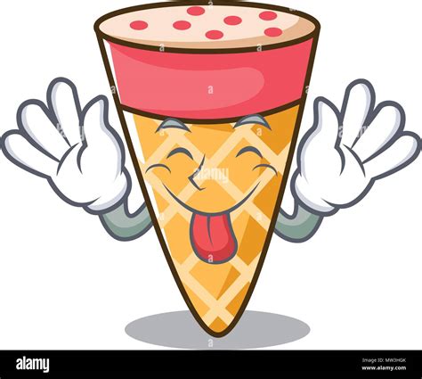 Tongue Out Ice Cream Tone Mascot Cartoon Stock Vector Image And Art Alamy