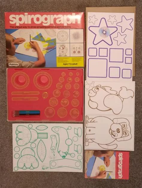 Original Vintage Spirograph Palitoy 1981 Vgc Complete Set Retro
