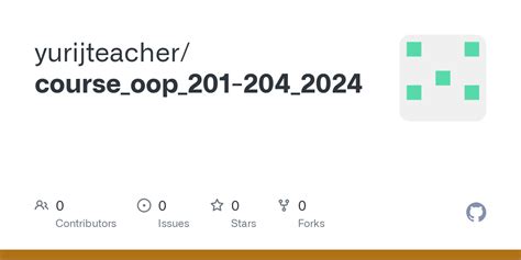 Github Yurijteachercourseoop201 2042024