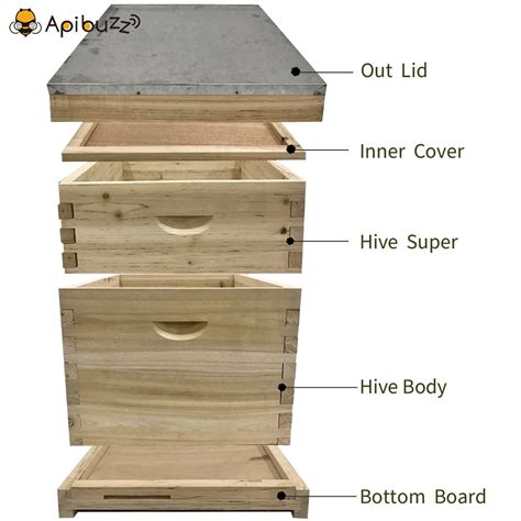 Dadant Wooden Beehive Hive For Bees Beekeeping Equipment Apiculture