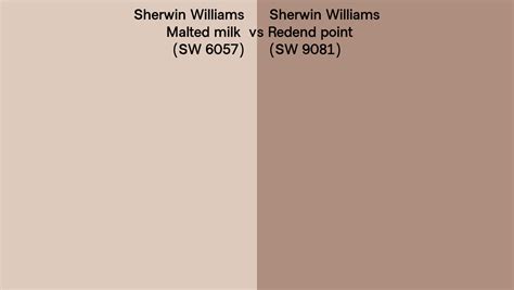 Sherwin Williams Malted Milk Vs Redend Point Side By Side Comparison