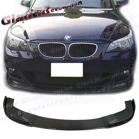 Carbon Fiber Front Spoiler Lip H Look Bmw 04 10 E60 E61 525i 535i M