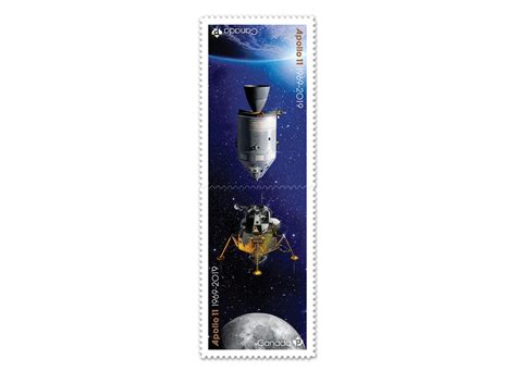 Apollo 11 Stamps Celebrate First Moon Landing And Canadian