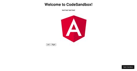 Angular Forked Codesandbox