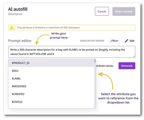Using The Ai Autofill Feature For Text Attributes