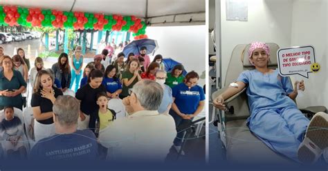 HDT celebra o fim de ano doação de sangue para o Hemocentro e culto ecumênico Hospital