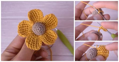 Five Petal Crochet Flower Tutorial Best Flower Site