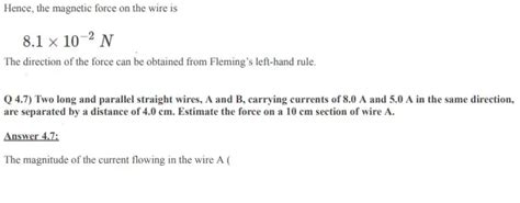 Ncert Solutions For Class 12 Physics Chapter 4 Moving Charges And