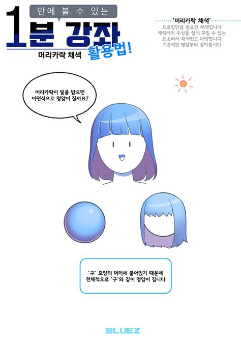 블루젯 On Twitter [1분강좌 활용법 ]열한번째 머리카락 채색 편 입니다