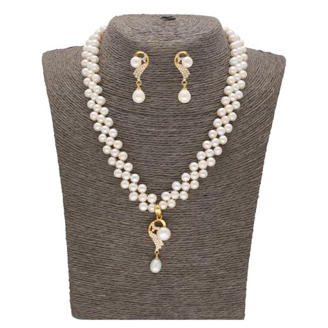 Sri Jagdamba Pearls Heart Delight Pearl Necklace Set Buy Sri Jagdamba