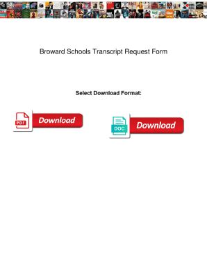 Fillable Online Broward Schools Transcript Request Form Broward Schools Transcript Request Form