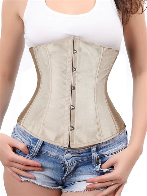 Lelinta Classic Corset Lace Up Boned Waist Cincher Bustier Top Womens