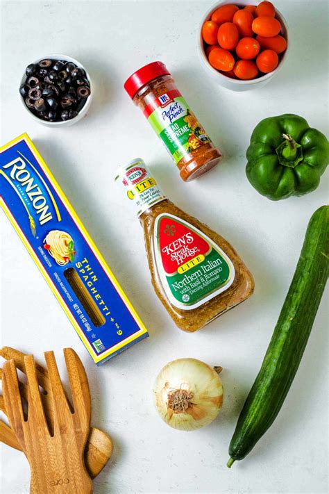 Zesty Spaghetti Pasta Salad With Mccormick Salad Supreme Life Love