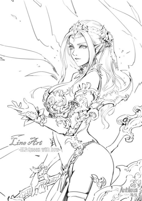 達人專欄 精靈女王神箭 Antilous的創作 巴哈姆特 神 色 女王