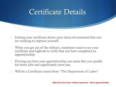 Ppt Usmap Program Enrich Your Military Experience With Apprenticeship Powerpoint