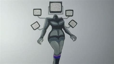 How To Draw Big Tv Women In Skibidi Toilet 49