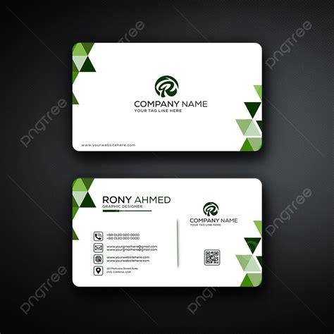 Creative And Modern Business Name Card Design Template Template