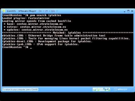 Instalar Iptables En Linux CentOS YouTube