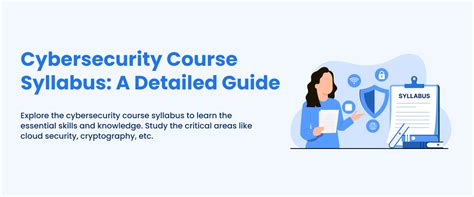 Cybersecurity Course Syllabus For 2025 Students