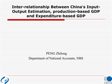 Inter Relationship Between Chinas Input Output Estimation Production