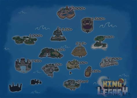 King Legacy Map Islands Seas