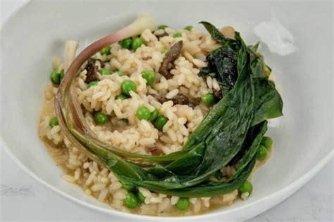 Morel Mushroom Risotto With Ramps And Peas A Seasonal Spring Favorite