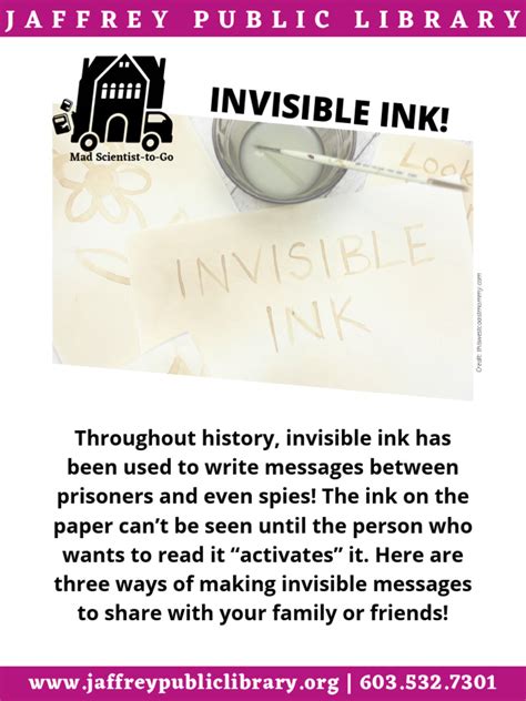 Invisible Ink Experiments Pdf Ink Paper