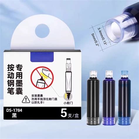 Refillable Fountain Pen Ink Cartridges 10 Pack 10ml Blue